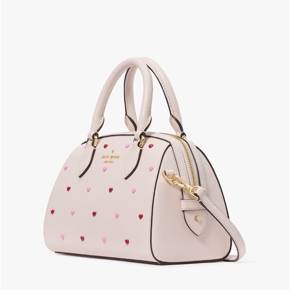 kate spade | Bags | Kate Spade Madison Heart Studs Small Dolly Duffle ...